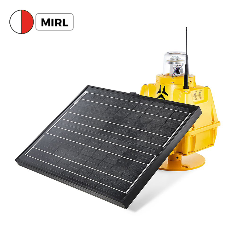 SP-401SM Medium Intensity Solar Runway Edge Light - White/Red - S4GA